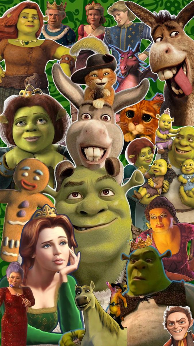 Shrek Collage Wallpapers - Wallpaper Cave