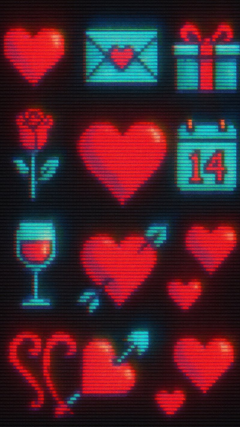 Pixelated Love Wallpapers - Wallpaper Cave