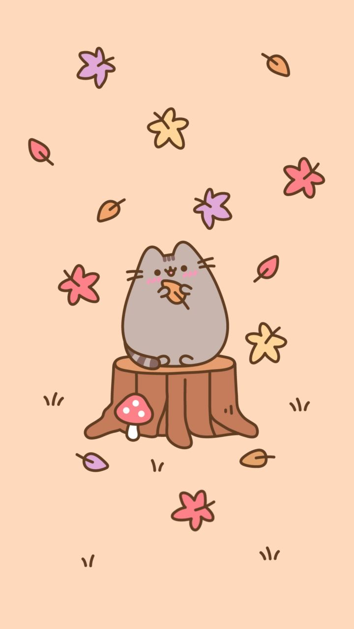 Pusheen Autumn Phone Wallpapers - Wallpaper Cave
