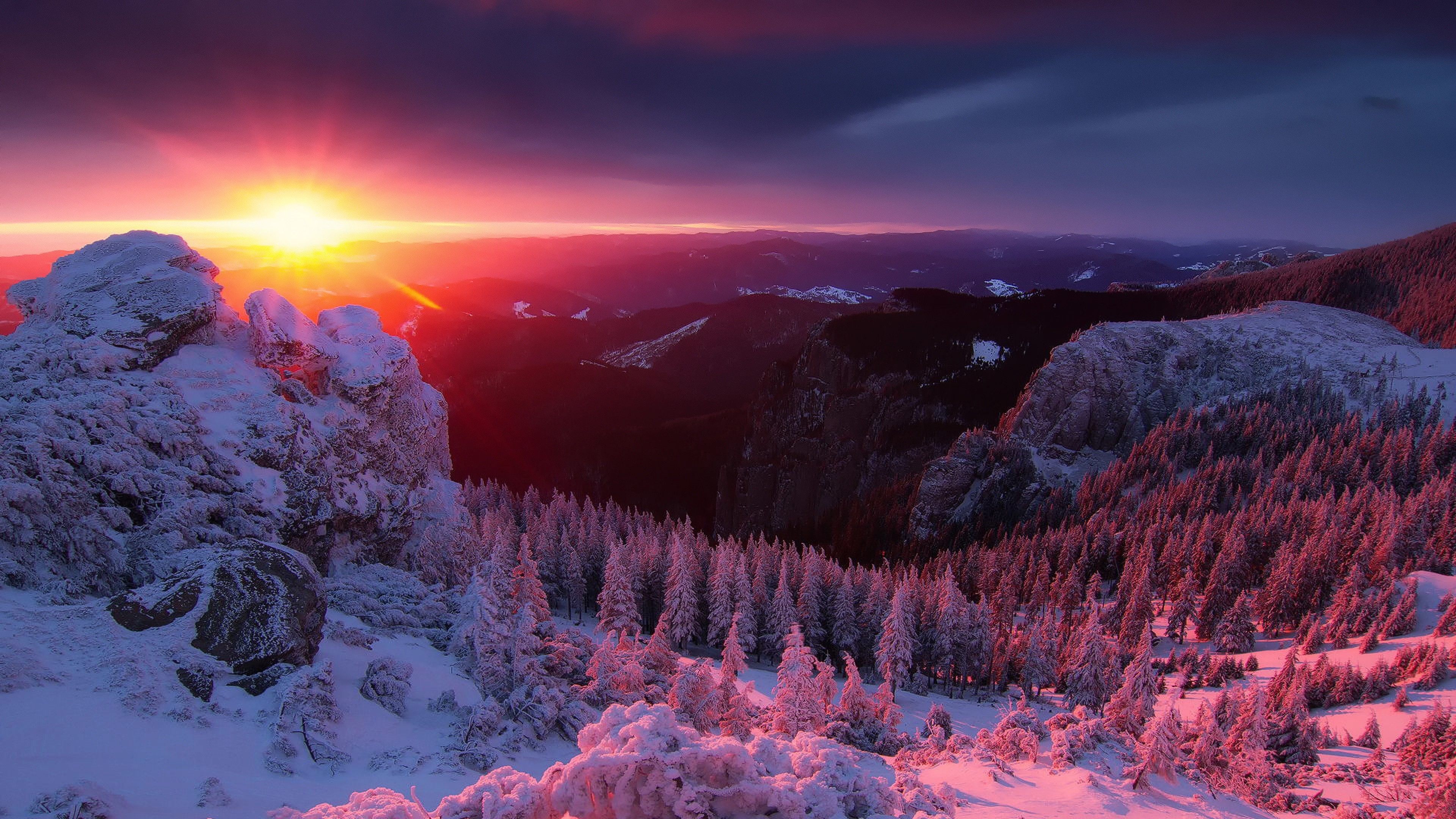 4k Mountains Winter Wallpapers - Wallpaper Cave
