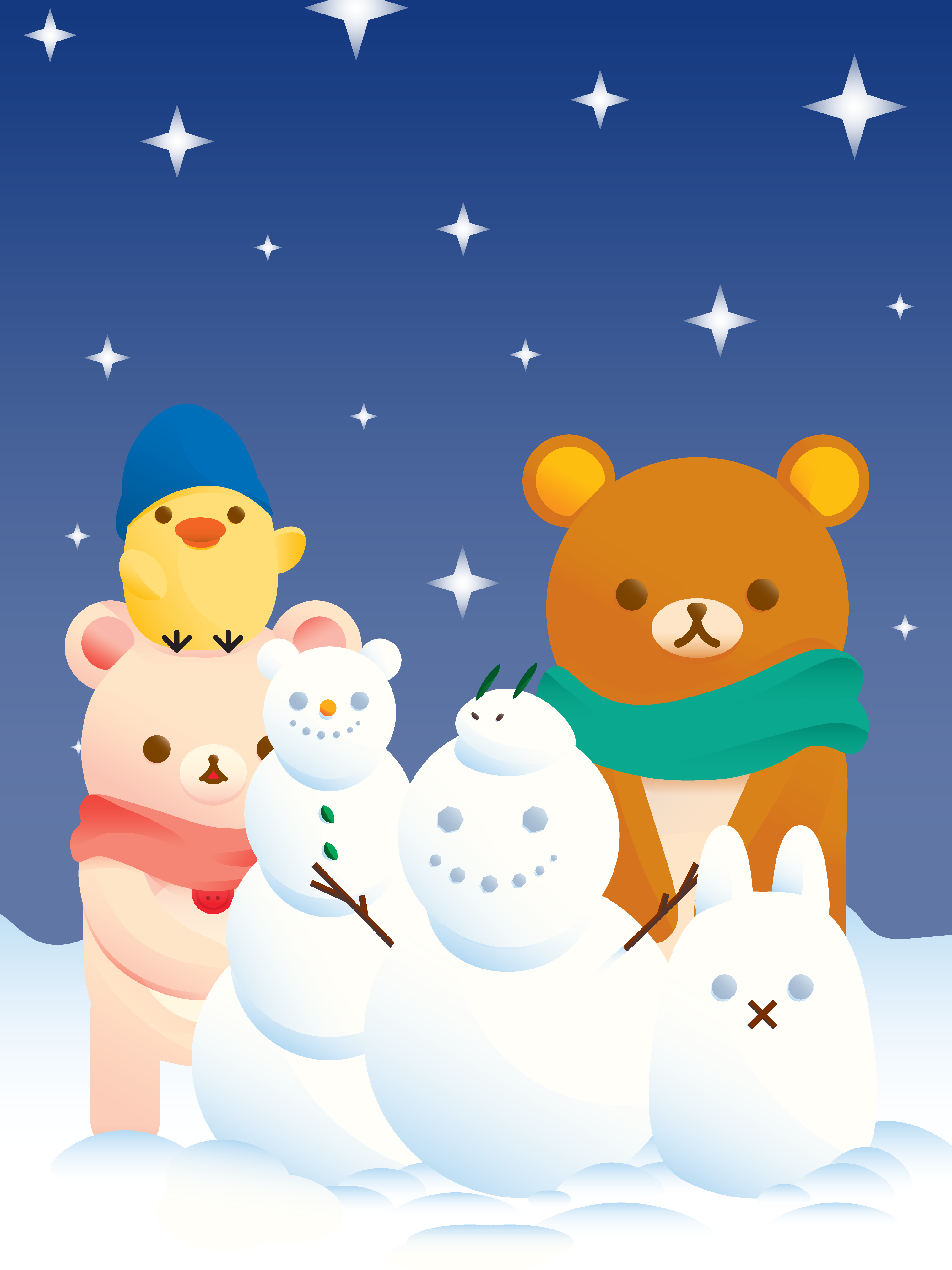 Winter Rilakkuma Wallpapers - Wallpaper Cave