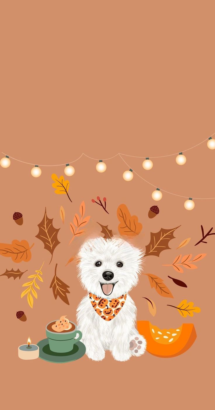 Autumn Puppy iPhone Wallpapers - Wallpaper Cave