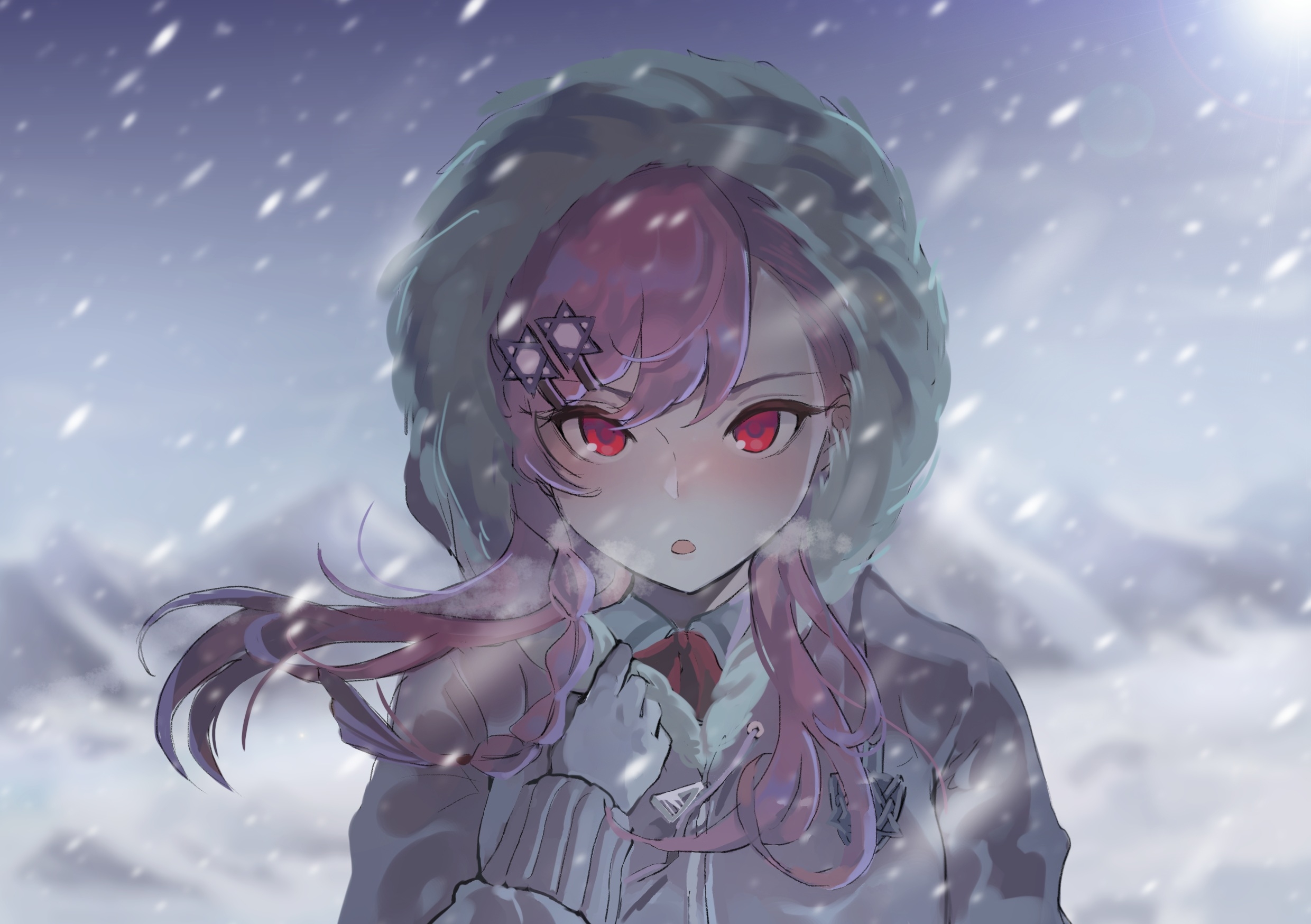 Pink Hair Winter Girl Wallpapers - Wallpaper Cave