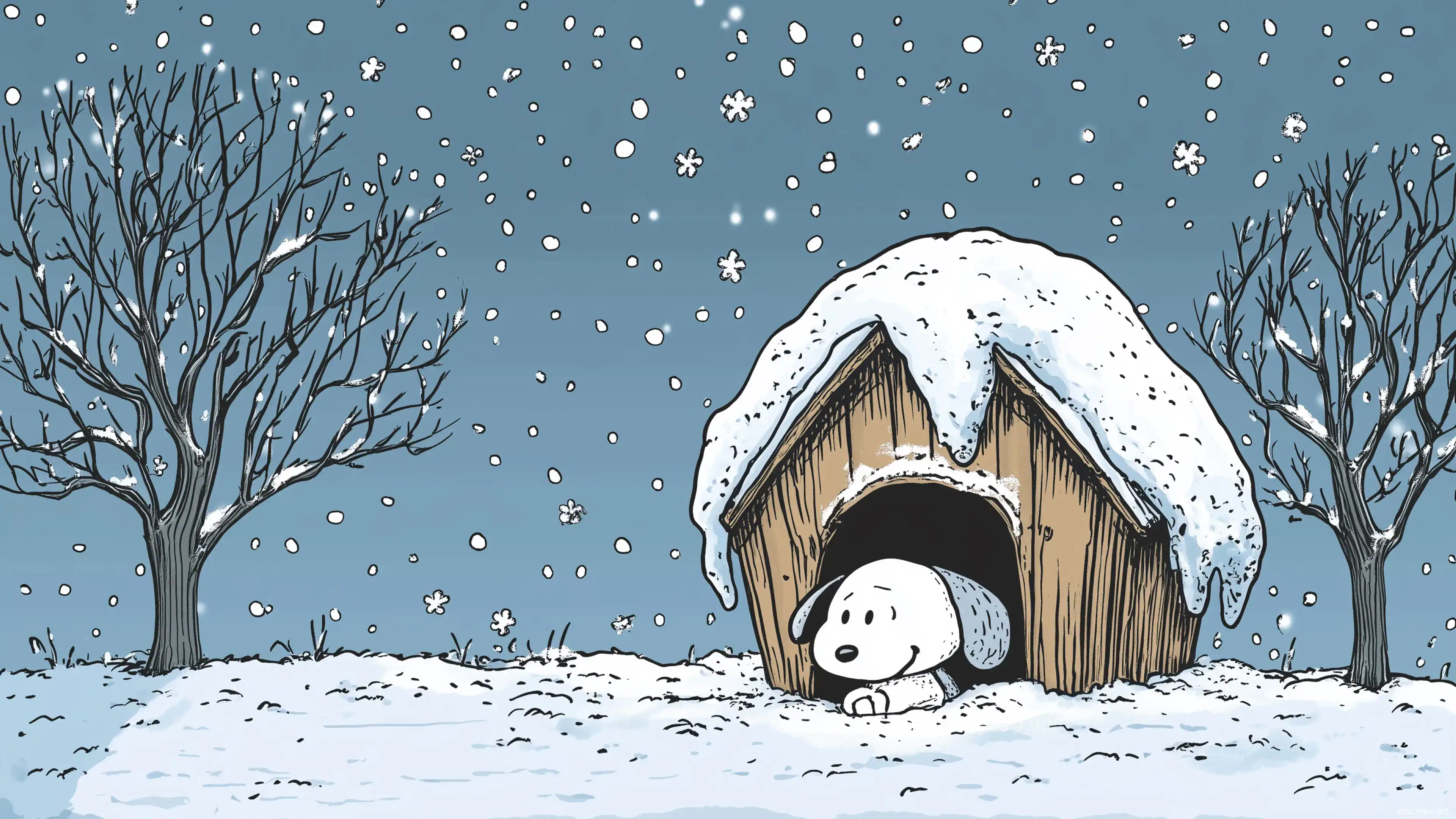Winter Snoopy PC Wallpapers - Wallpaper Cave