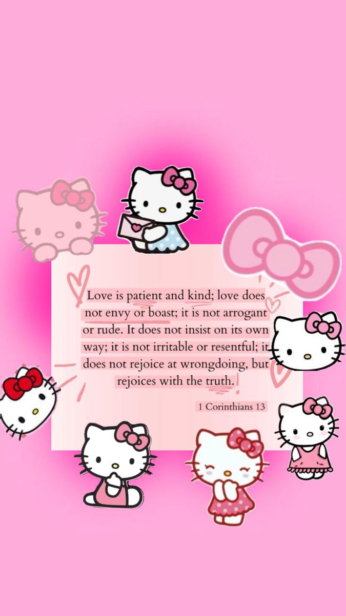 Hello Kitty Bible Verses Wallpapers - Wallpaper Cave