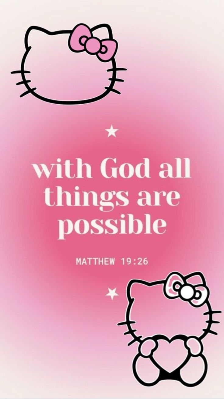 Hello Kitty Bible Verses Wallpapers - Wallpaper Cave