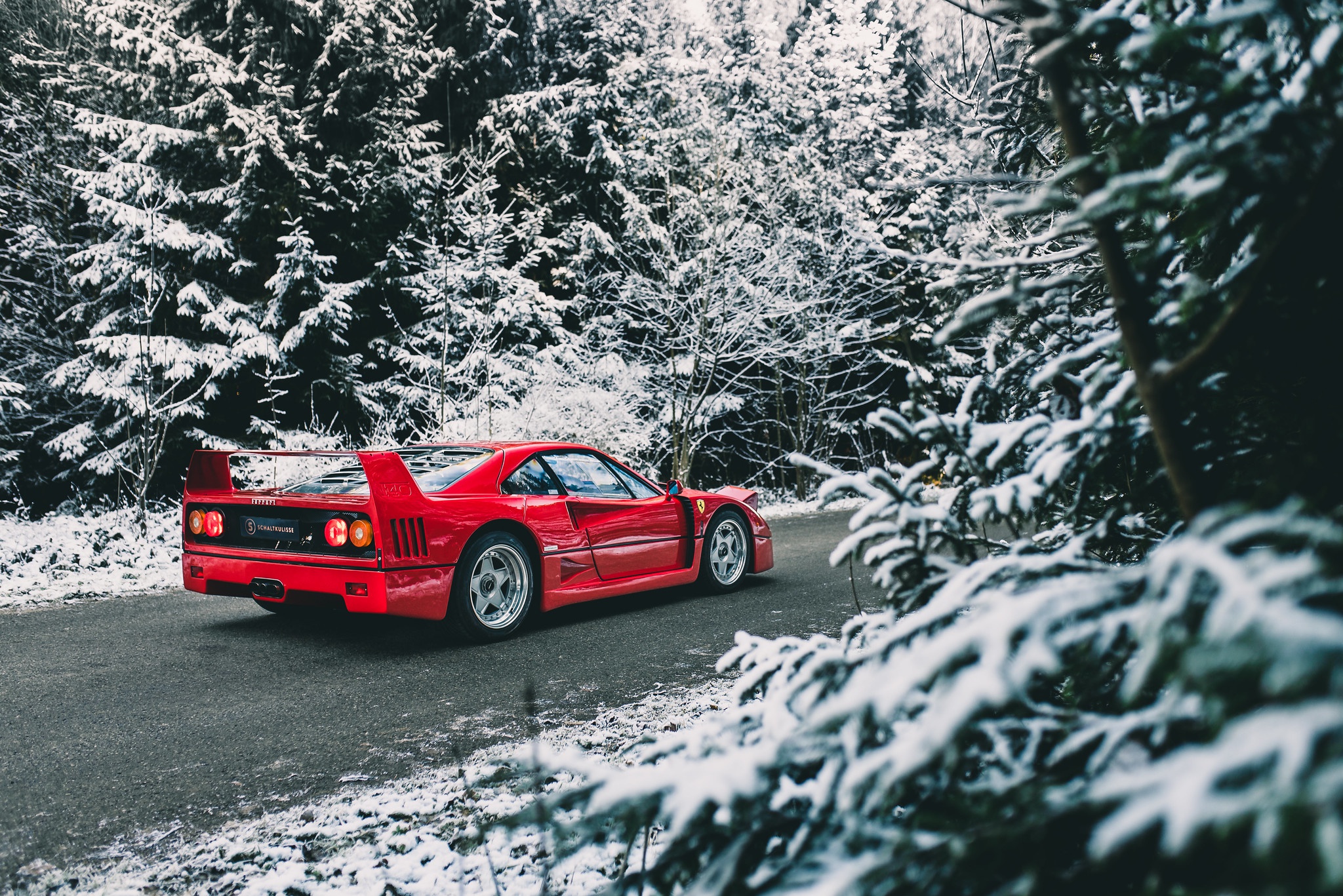 Ferrari F40 In Snow Wallpapers - Wallpaper Cave