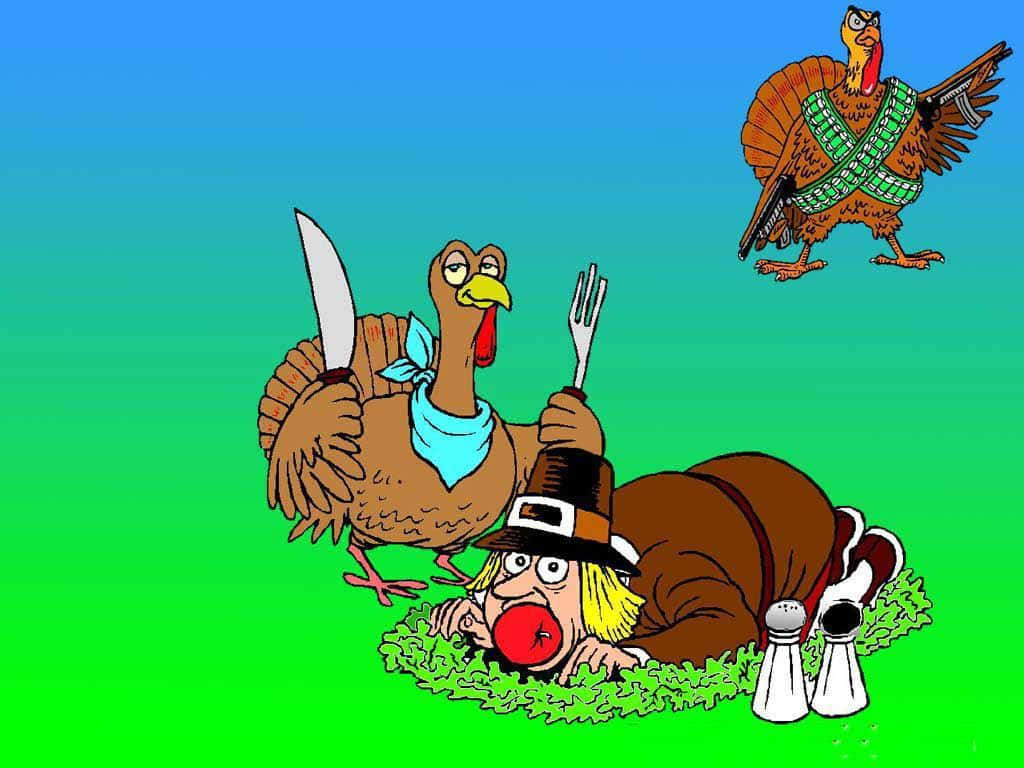 Thanksgiving Cartoon Funny Wallpapers - Wallpaper Cave