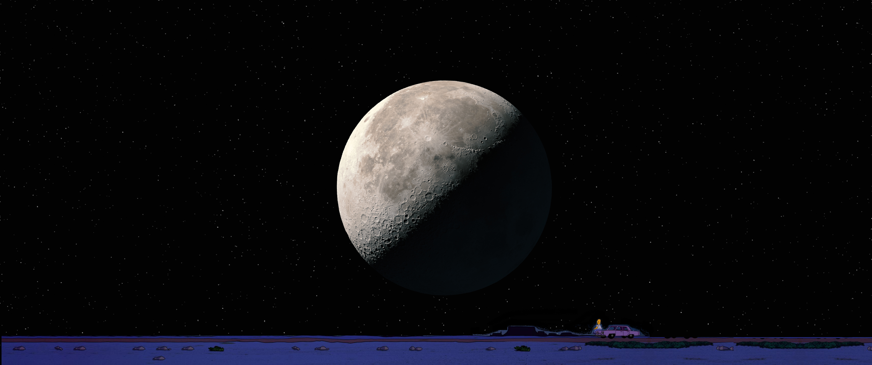 3440x1440 Moon Wallpapers - Wallpaper Cave
