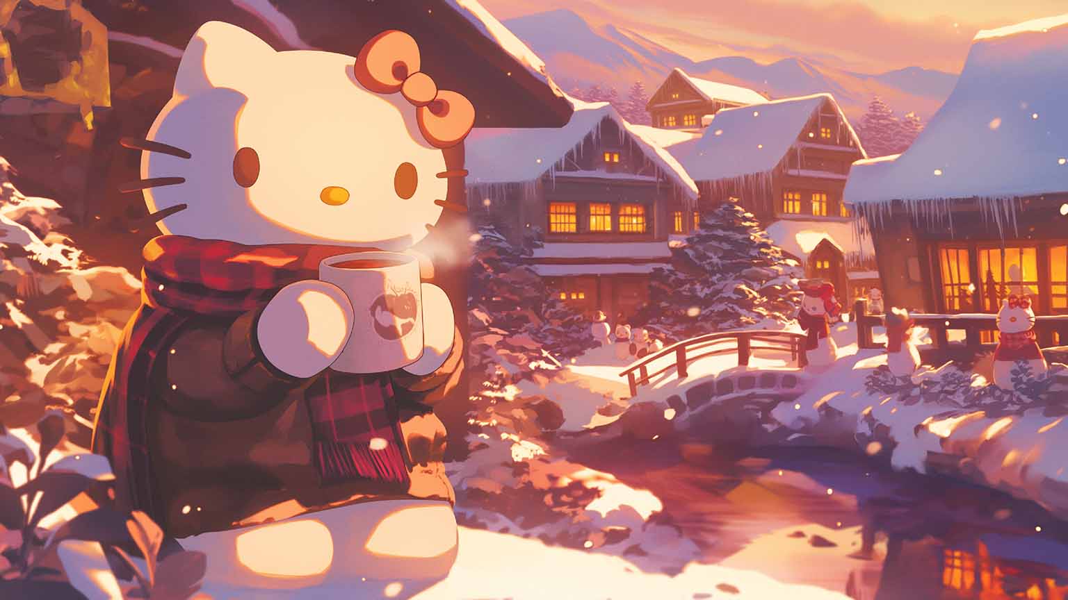 Hello Kitty Christmas Computer Wallpapers - Wallpaper Cave