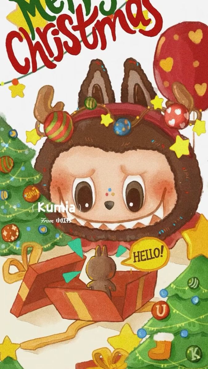 Christmas Labubu Wallpapers - Wallpaper Cave