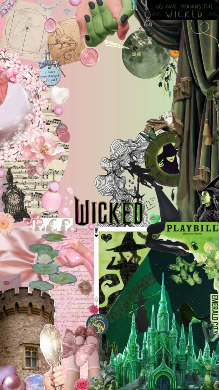 Wicked Movie Collage Wallpapers - Wallpaper Cave