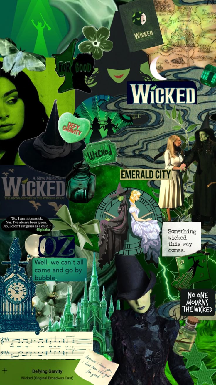 Wicked Movie Collage Wallpapers - Wallpaper Cave