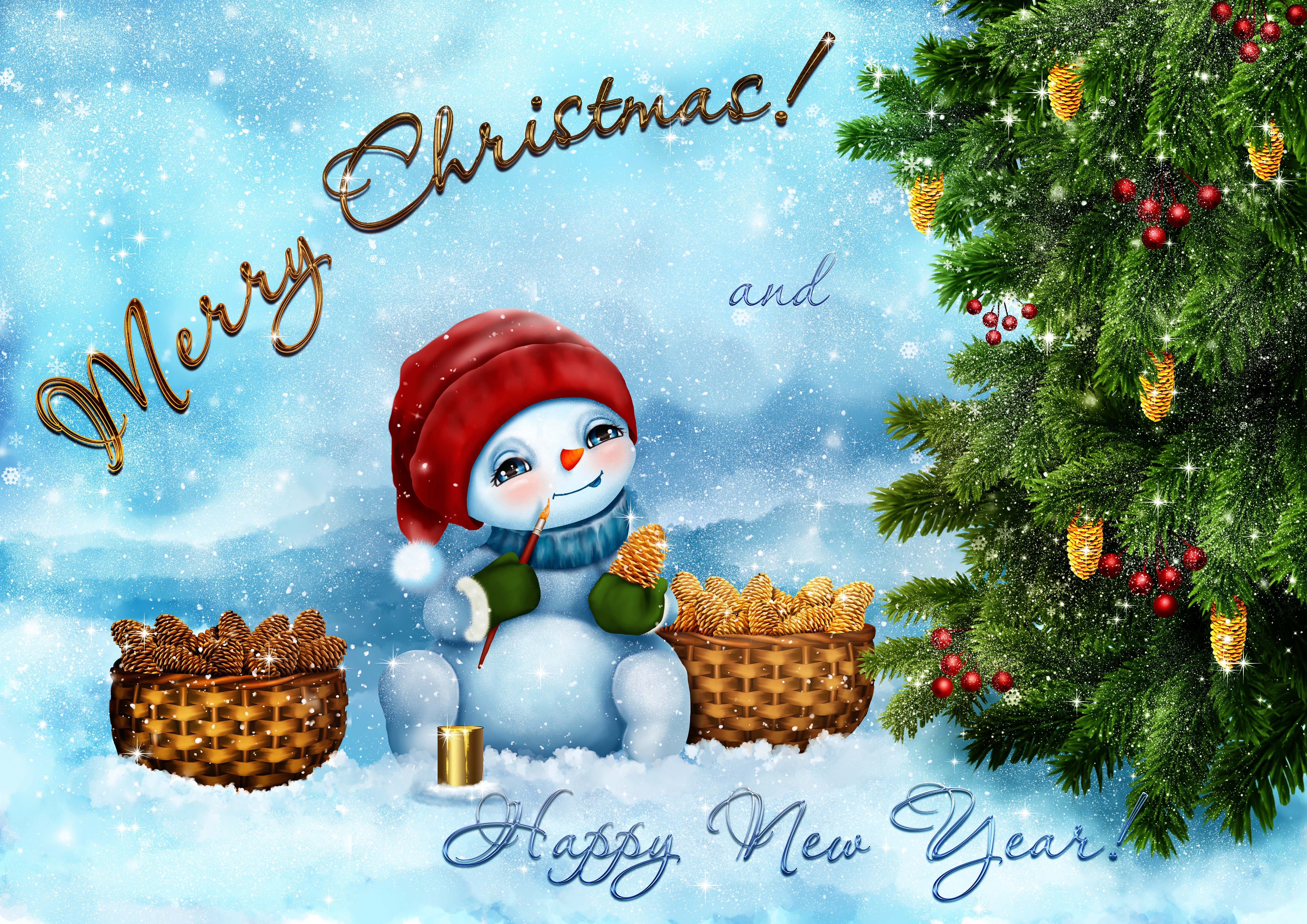 Happy New Year Snowman Wallpapers - Wallpaper Cave