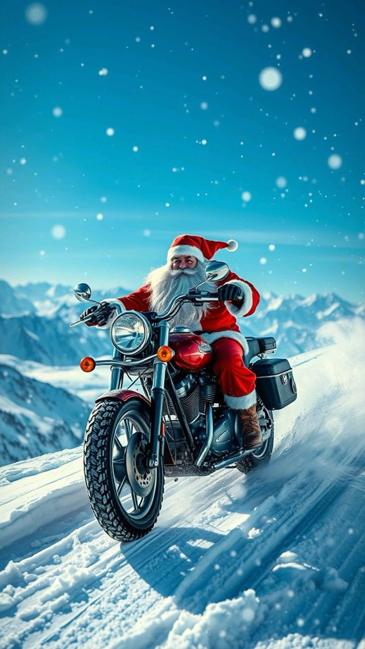 Motorcycle Christmas Wallpapers - Wallpaper Cave