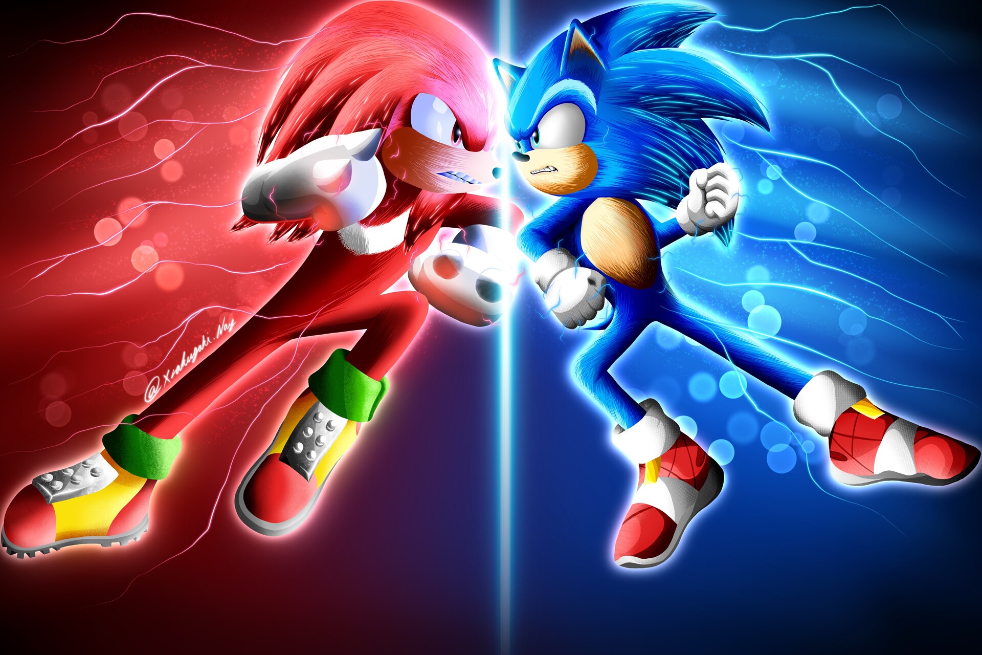 Sonic The Hedgehog Vs Knuckles Wallpapers - Wallpaper Cave