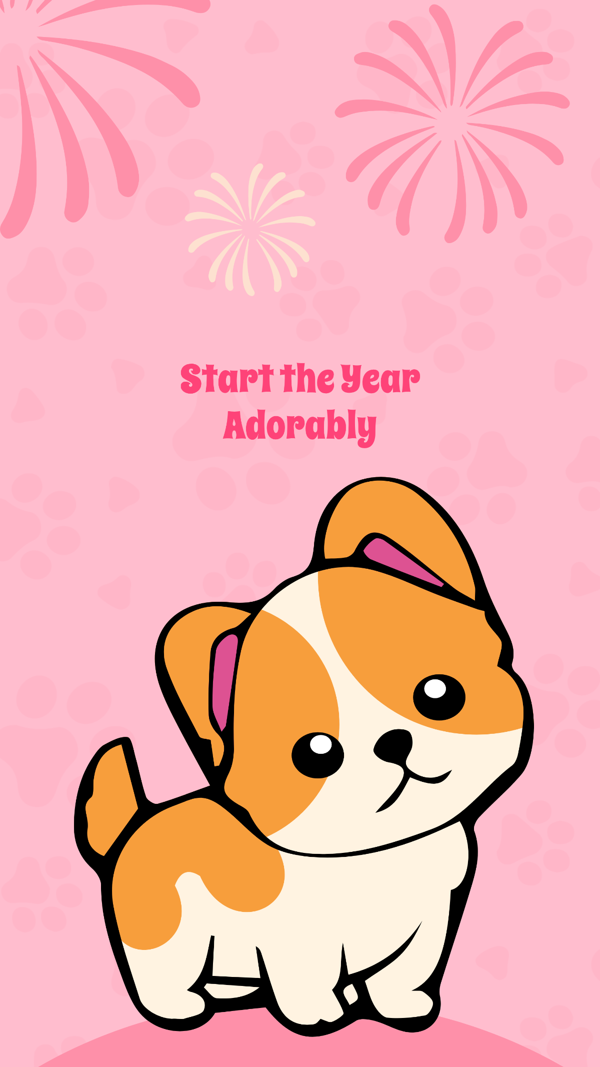 Cute Pink New Year Wallpapers - Wallpaper Cave
