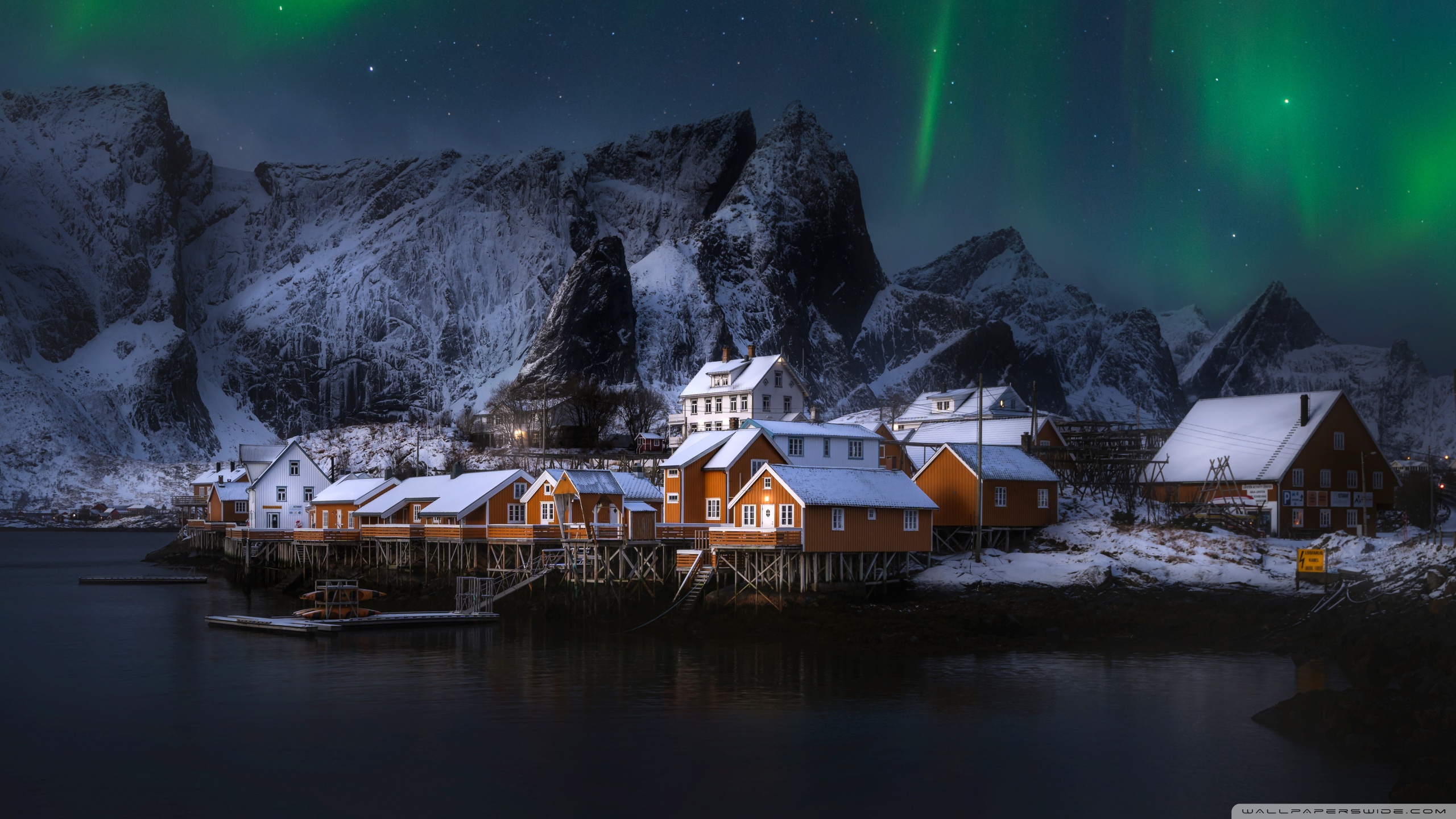 Dual Monitor Winter Night Wallpapers - Wallpaper Cave