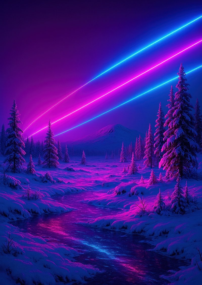 Night Winter Purple Neon Wallpapers - Wallpaper Cave