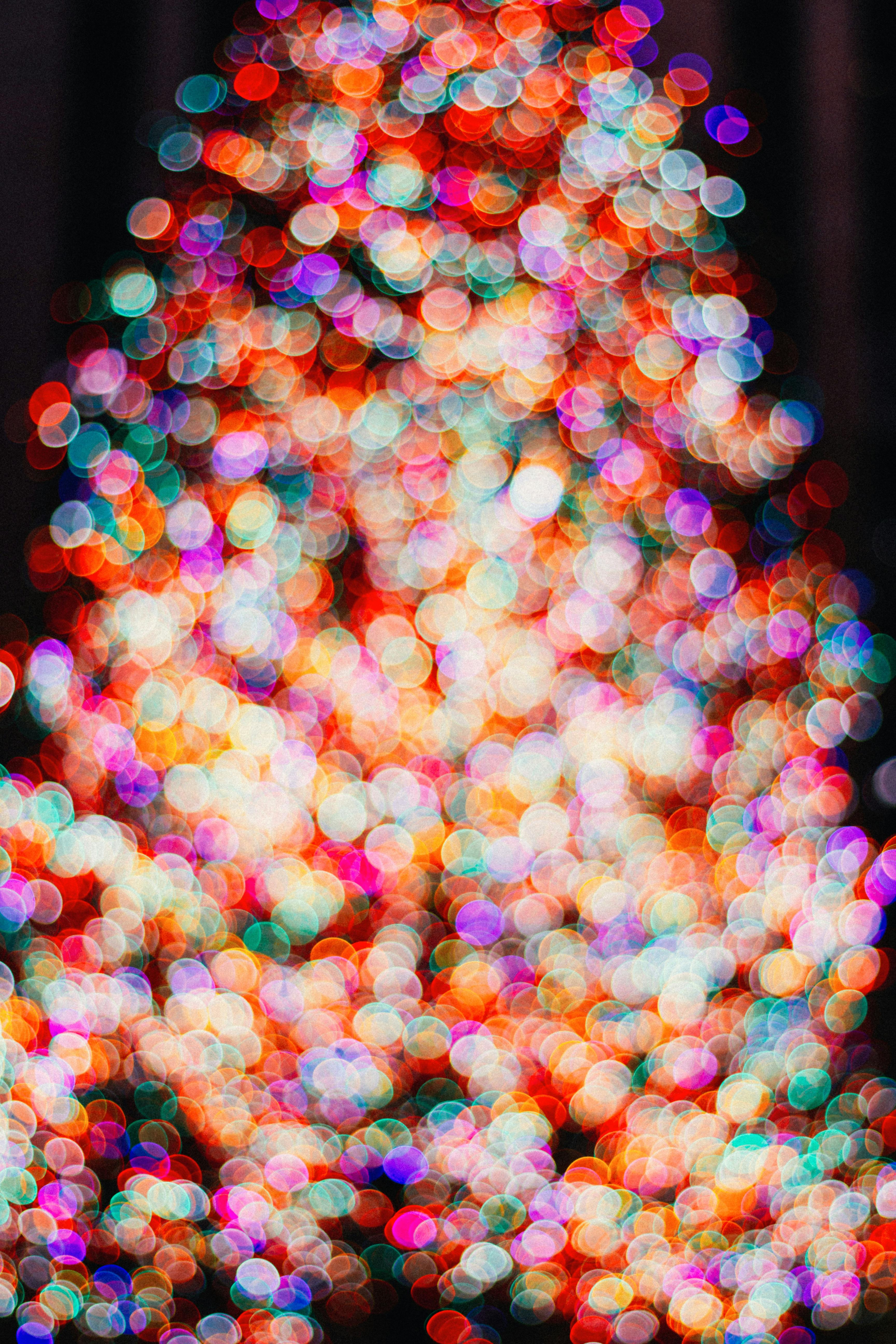 Christmas Trees With Multicolored Lights Wallpapers - Wallpaper Cave
