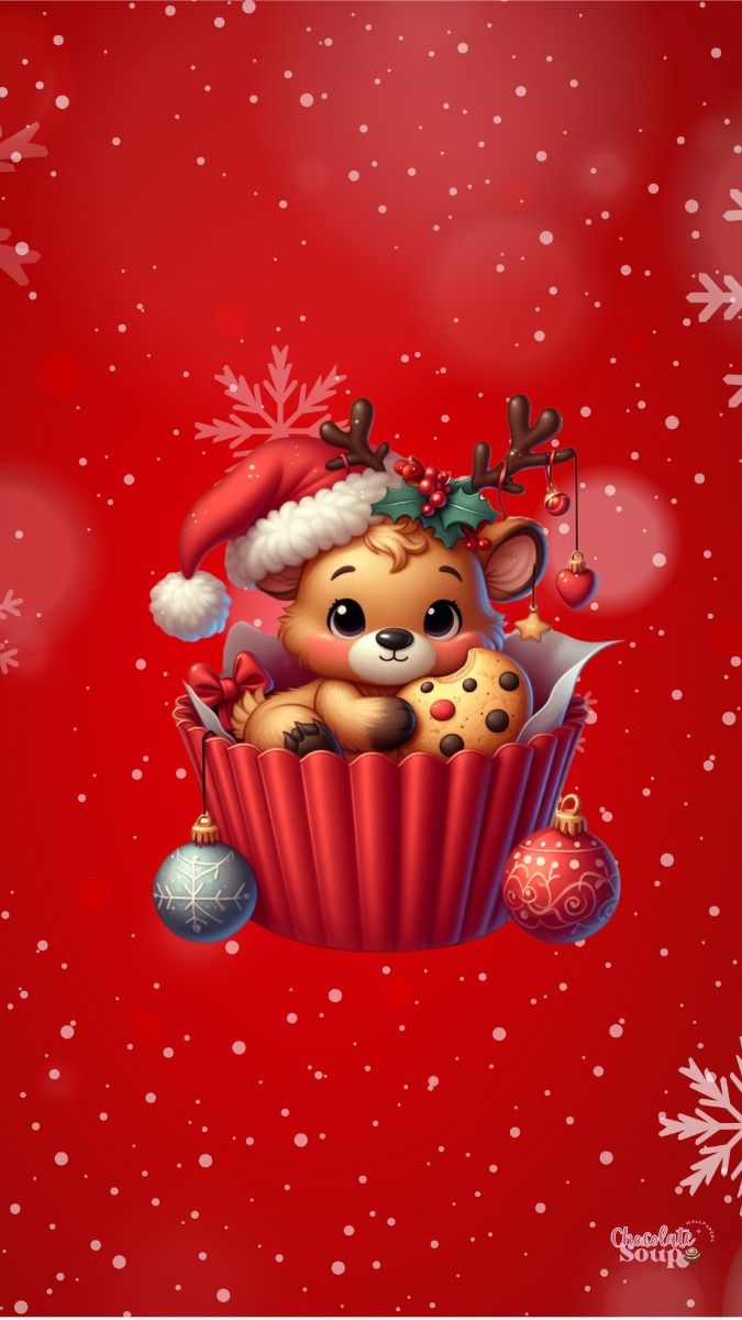 Christmas Cartoon Animals Wallpapers - Wallpaper Cave