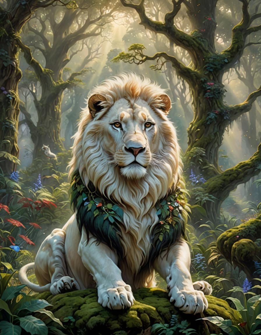 Magical Lion Forest Wallpapers - Wallpaper Cave