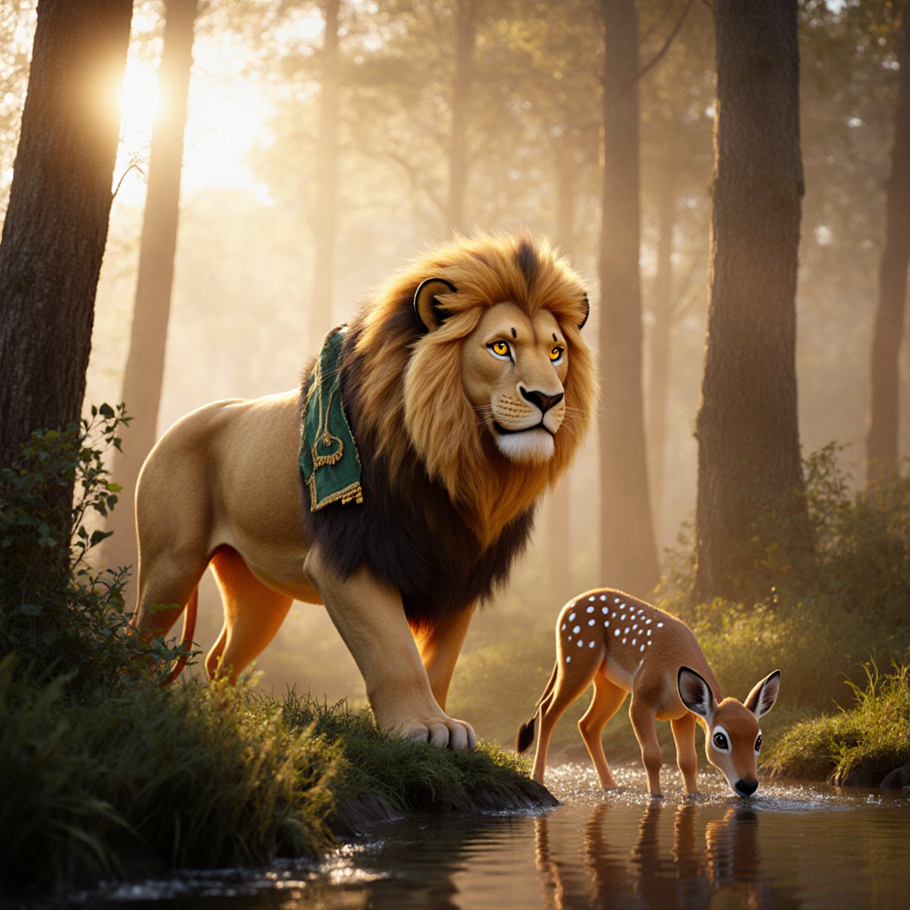 Magical Lion Forest Wallpapers - Wallpaper Cave