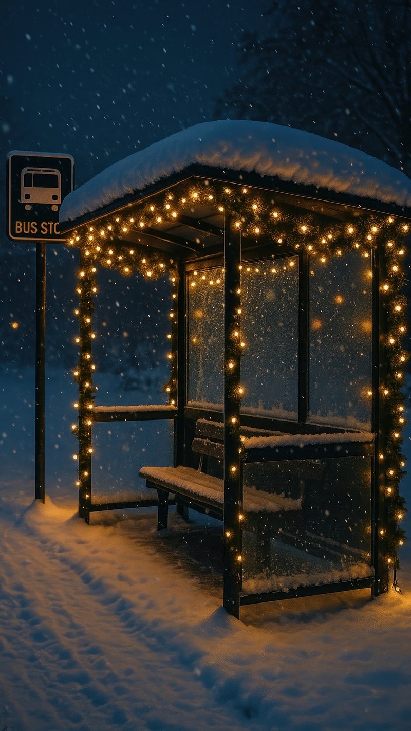 Winter Bus Stop Wallpapers - Wallpaper Cave