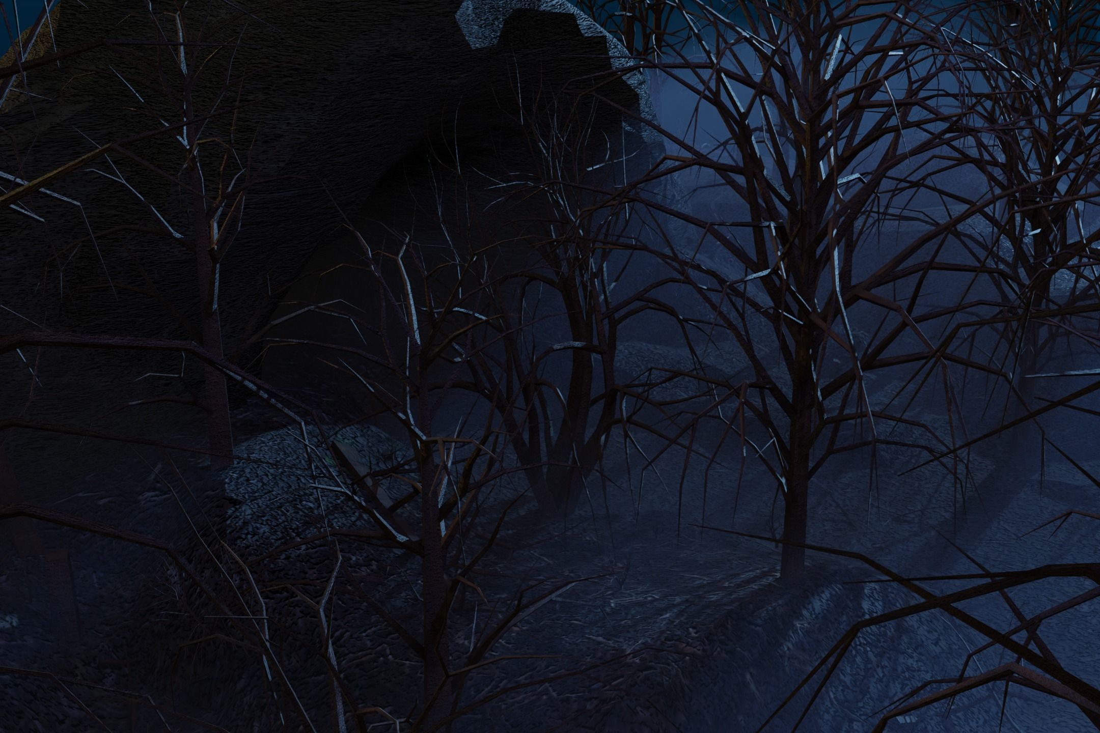 Scary Winter Forest Wallpapers - Wallpaper Cave