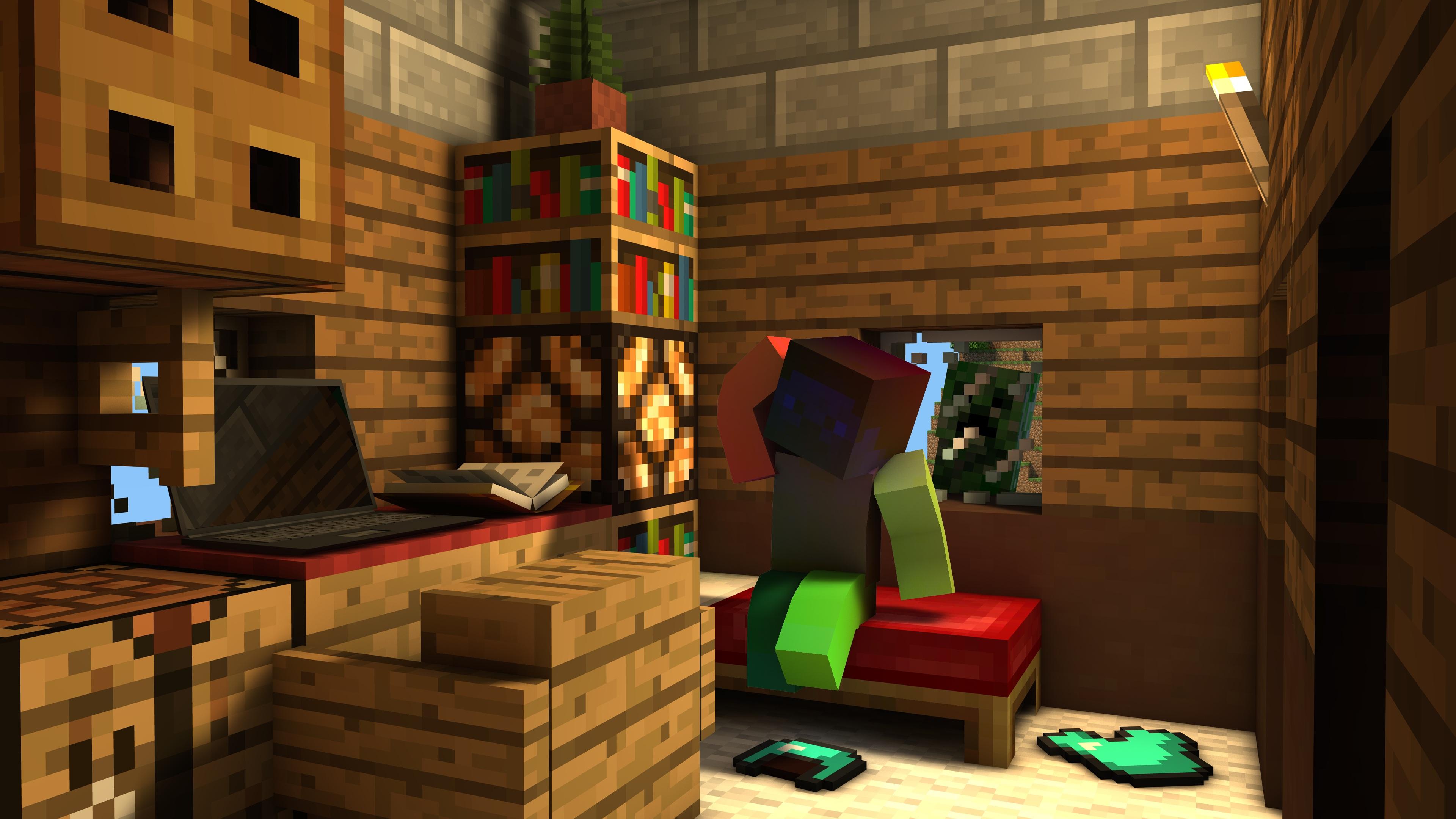 Minecraft Room Wallpapers - Wallpaper Cave