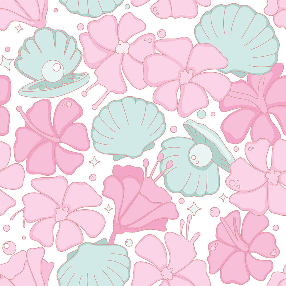Hibiscus And Seashells Wallpapers - Wallpaper Cave
