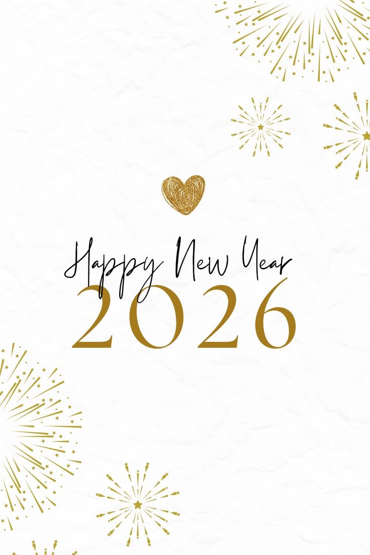 Happy New Year 2026 White Wallpapers - Wallpaper Cave