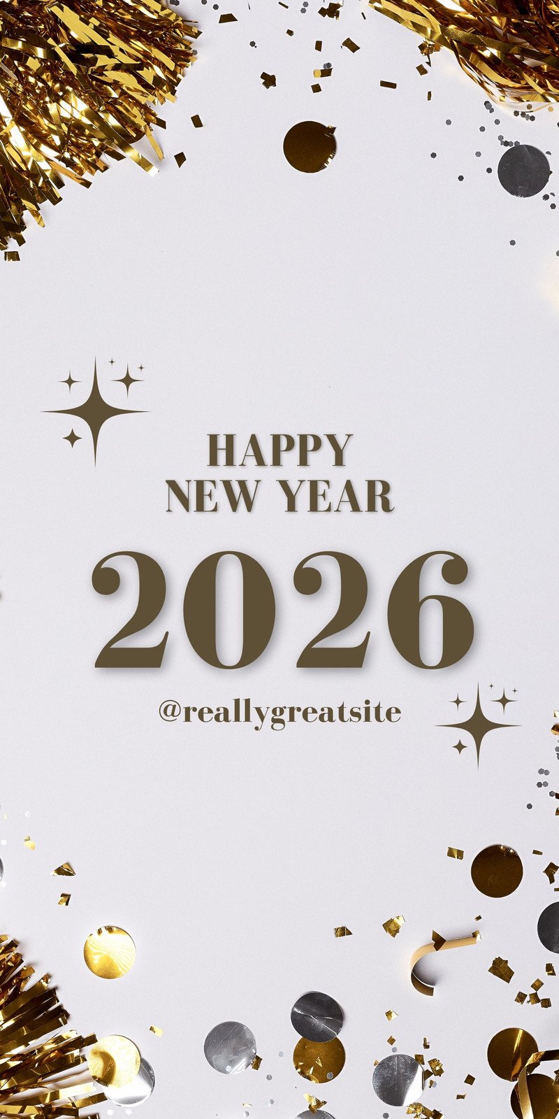 Happy New Year 2026 White Wallpapers - Wallpaper Cave