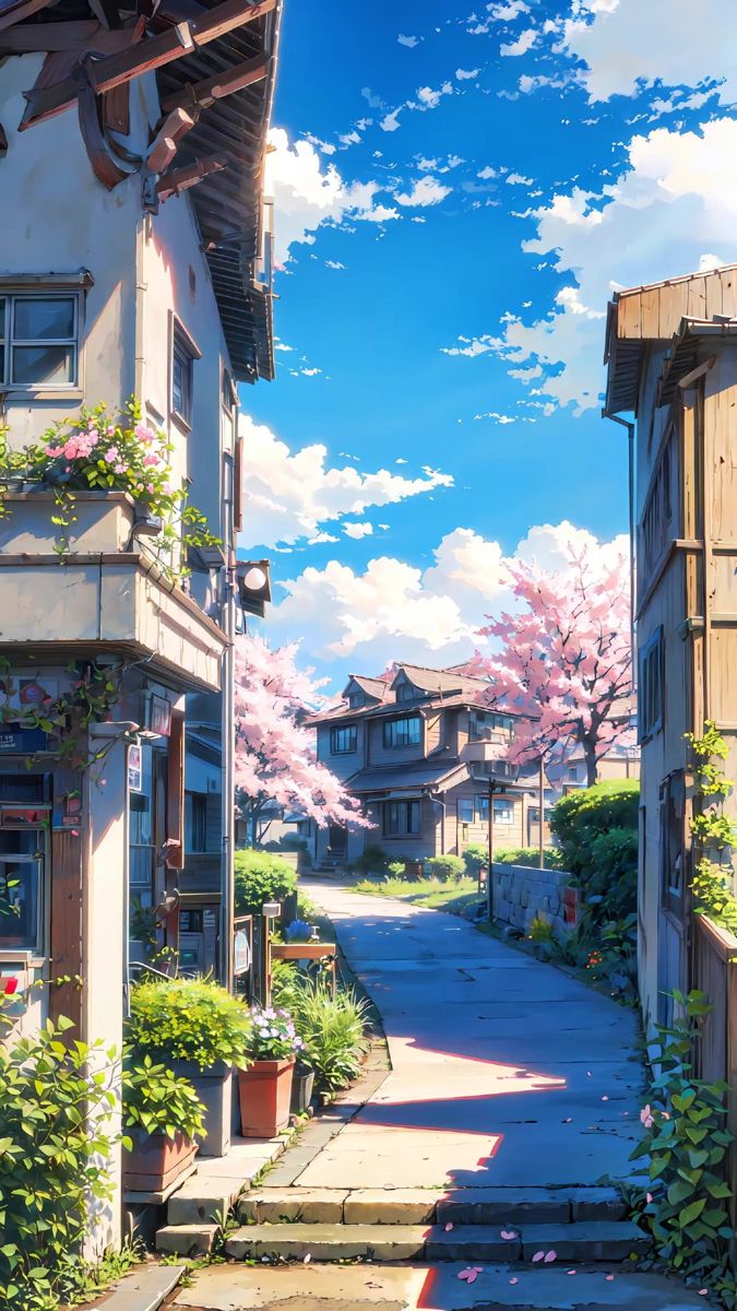 Anime Spring House Wallpapers - Wallpaper Cave