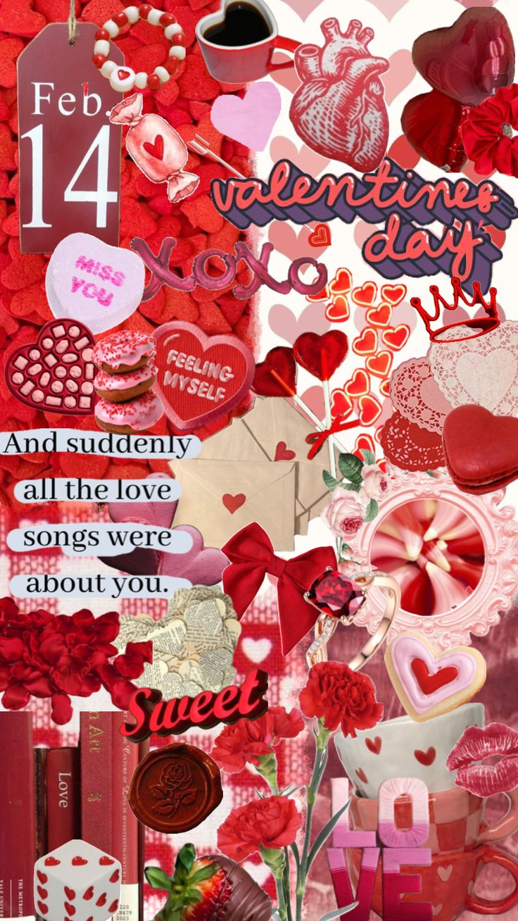 Valentines Preppy Collage Wallpapers - Wallpaper Cave