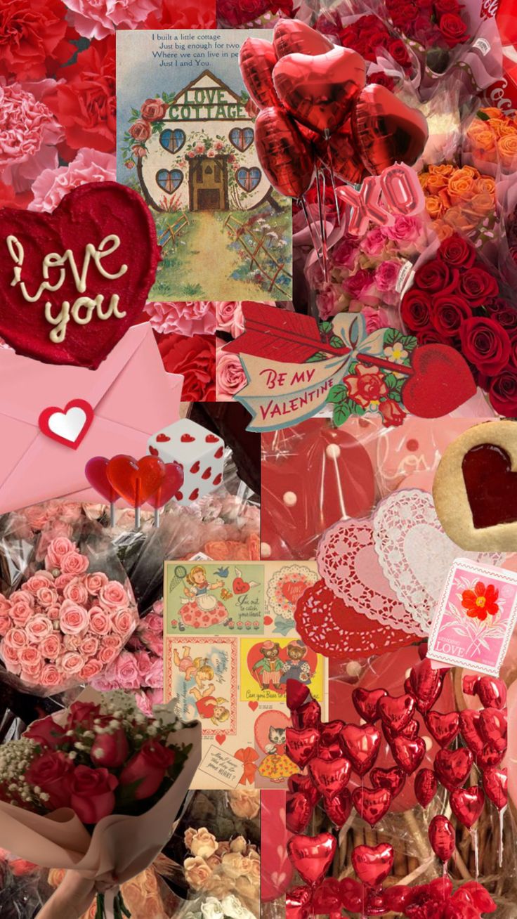 Valentines Preppy Collage Wallpapers - Wallpaper Cave