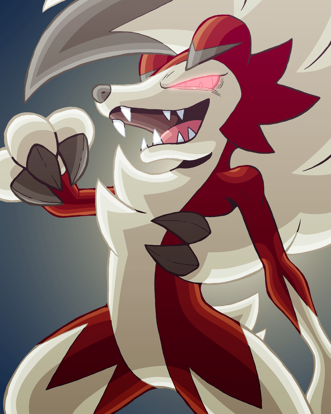 Red Lycanroc Wallpapers - Wallpaper Cave