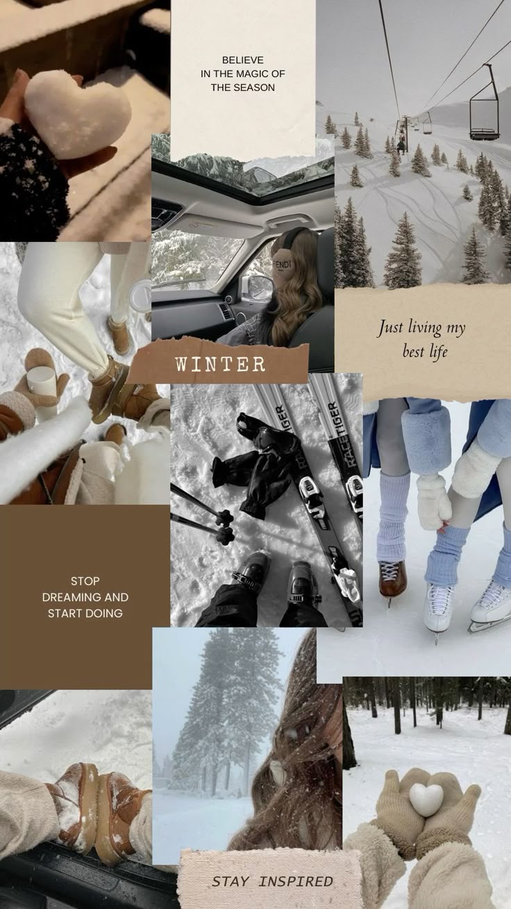 Skiing Collage Wallpapers - Wallpaper Cave