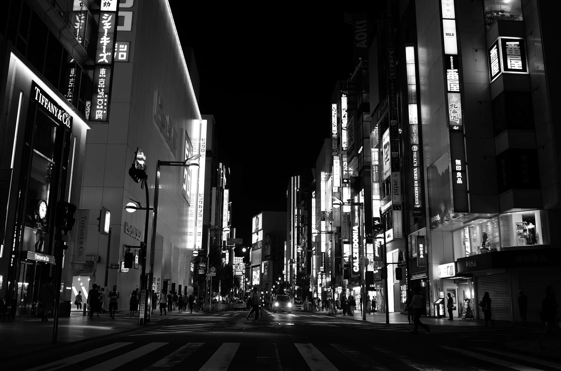 Japanese Streets Black Wallpapers - Wallpaper Cave