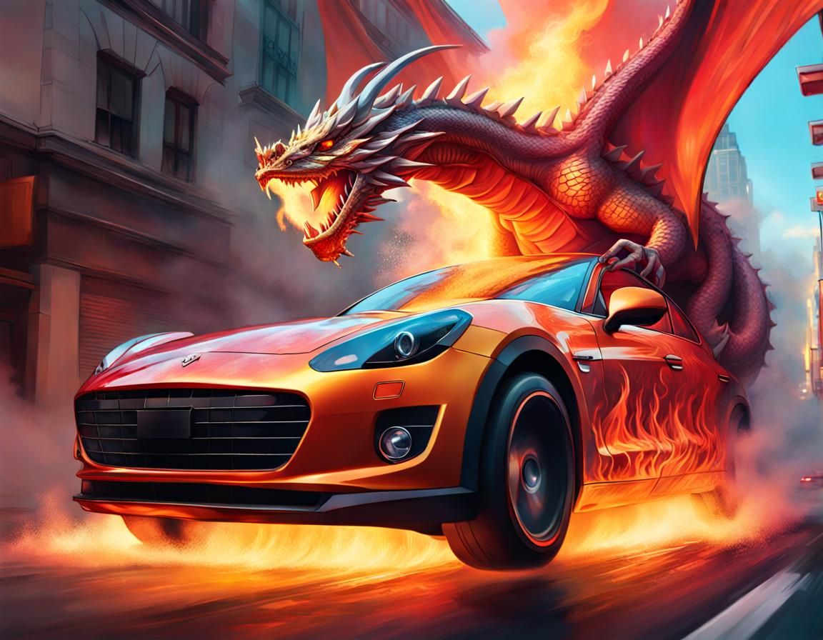 Fire Car Dragon Wallpapers - Wallpaper Cave