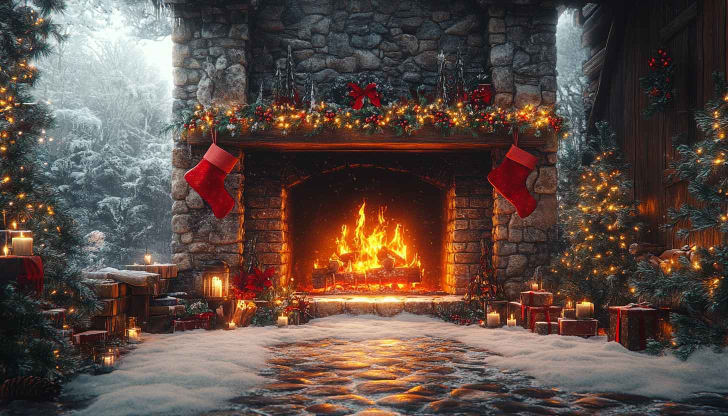 Winter Fireplace Desktop Wallpapers - Wallpaper Cave