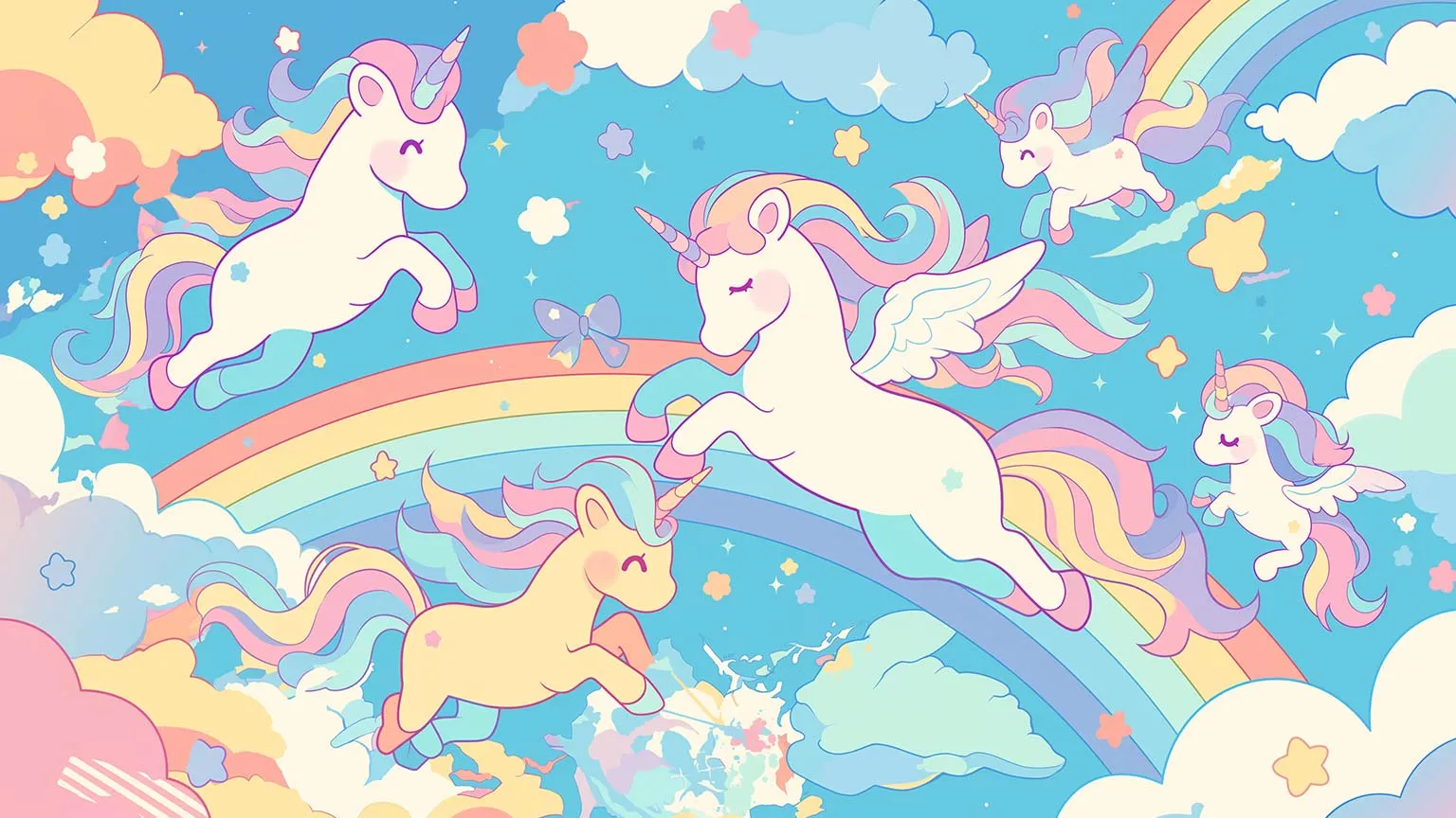 Cute Unicorn Desktop Wallpapers - Wallpaper Cave