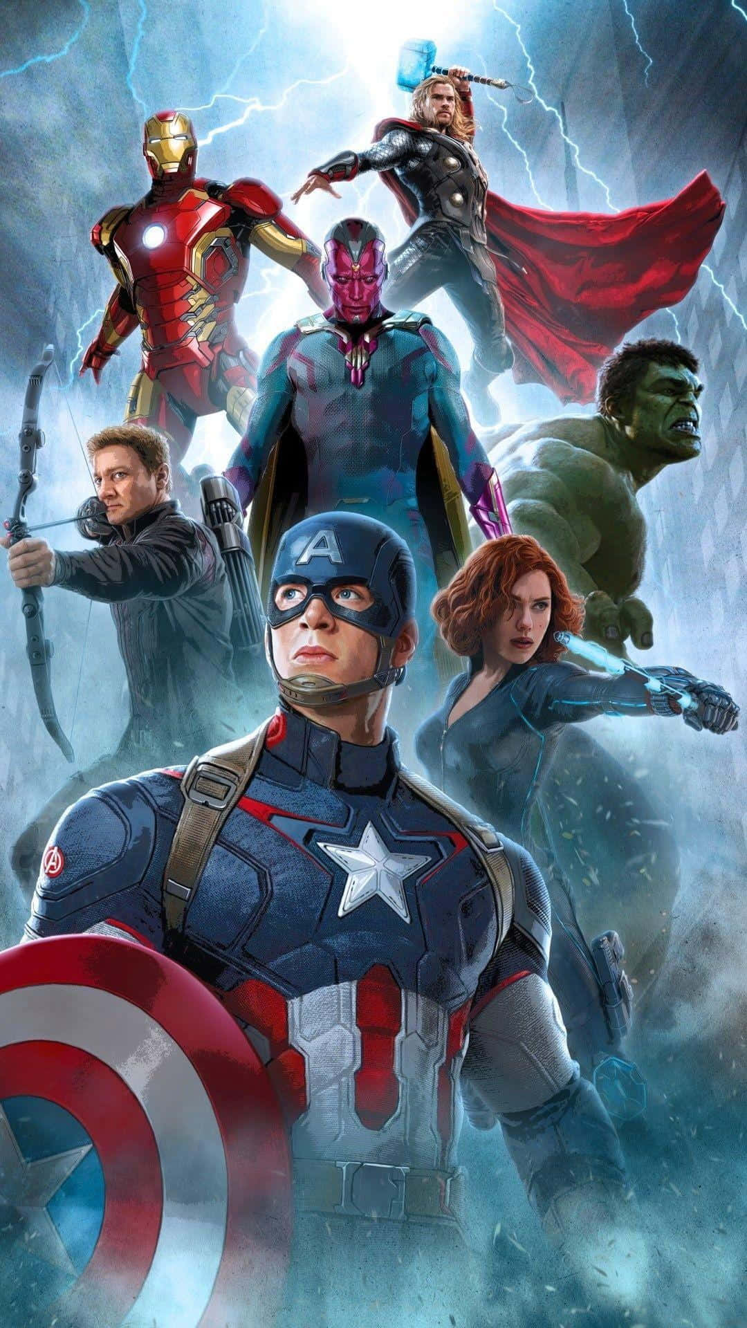 Avengers Cartoon Phone Wallpapers - Wallpaper Cave