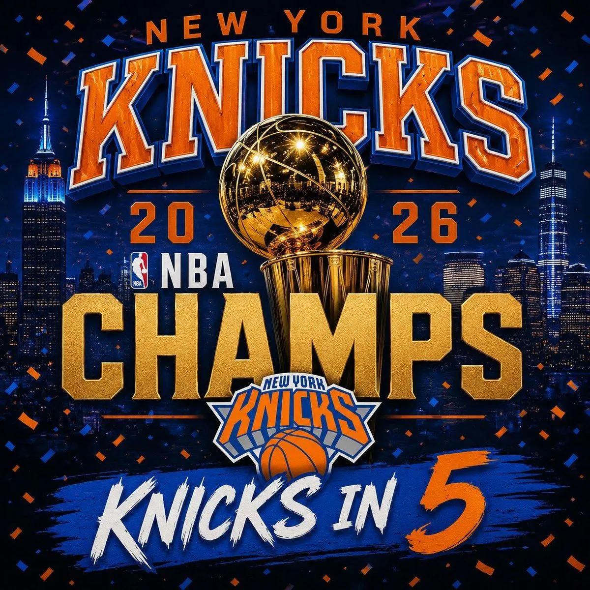 New York Knicks NBA Champions 2026 Wallpapers - Wallpaper Cave