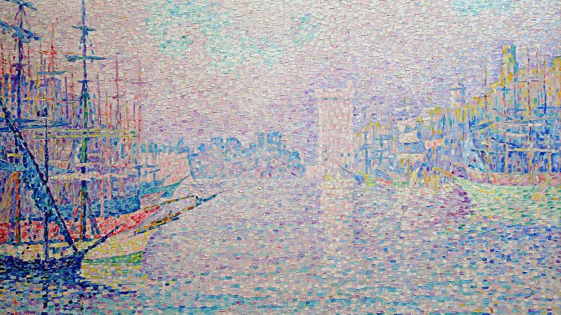 Pointillism Wallpaper Colorful Abstract Background In Bright