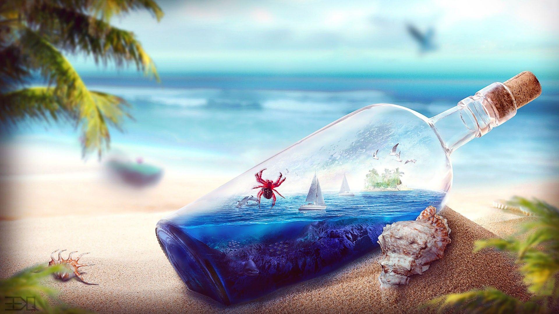 3d Beach Wallpapers - Wallpaper Cave