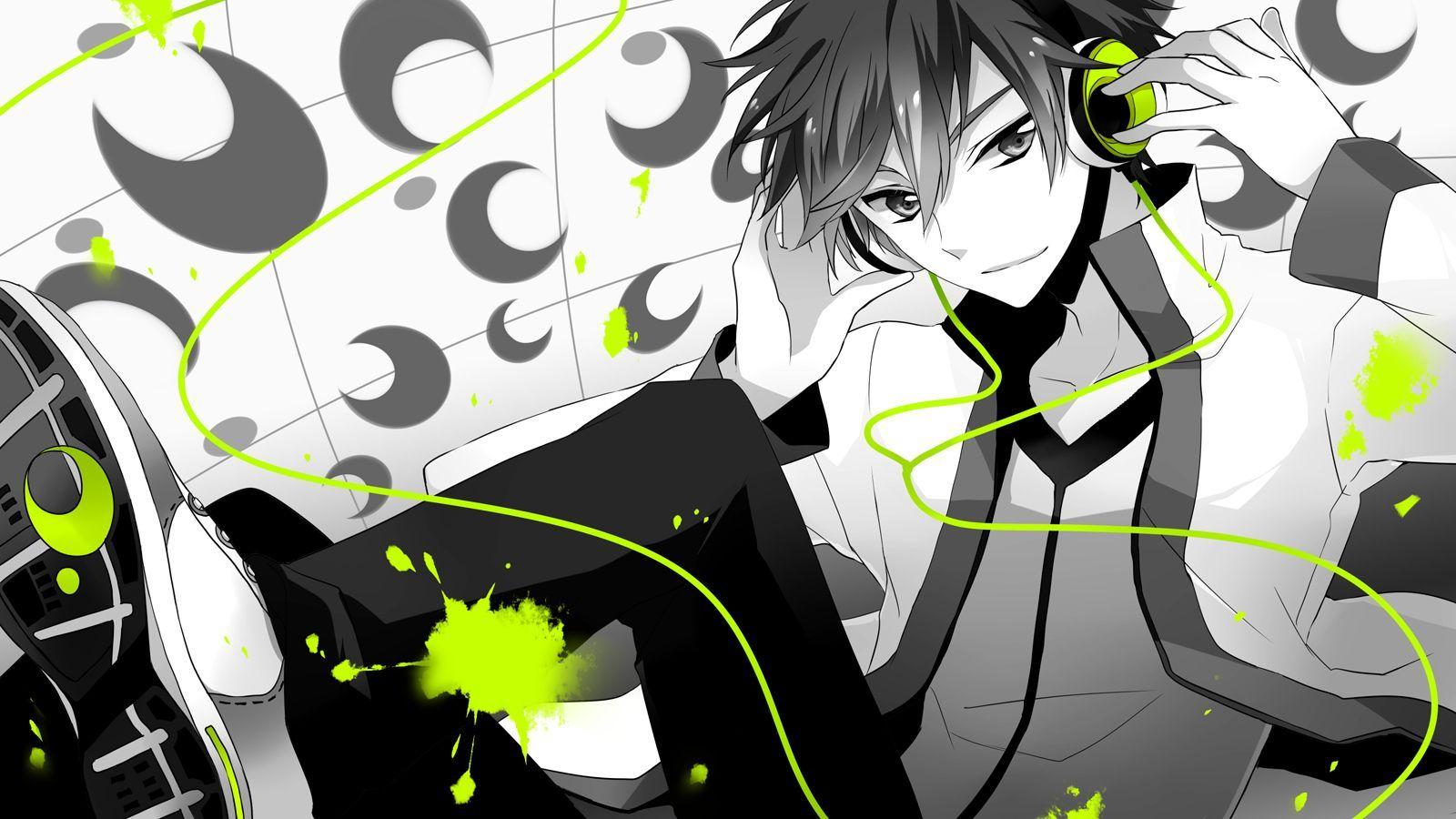 Music Anime Boy With Headphones Wallpapers Wallpaper Cave