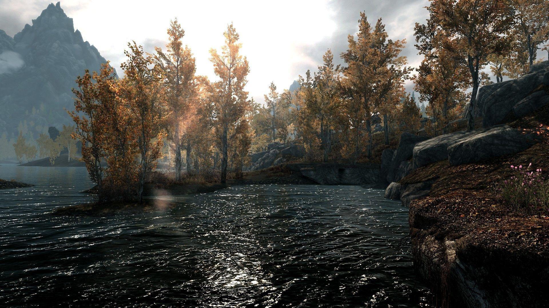 Skyrim Scenic Backgrounds - Wallpaper Cave