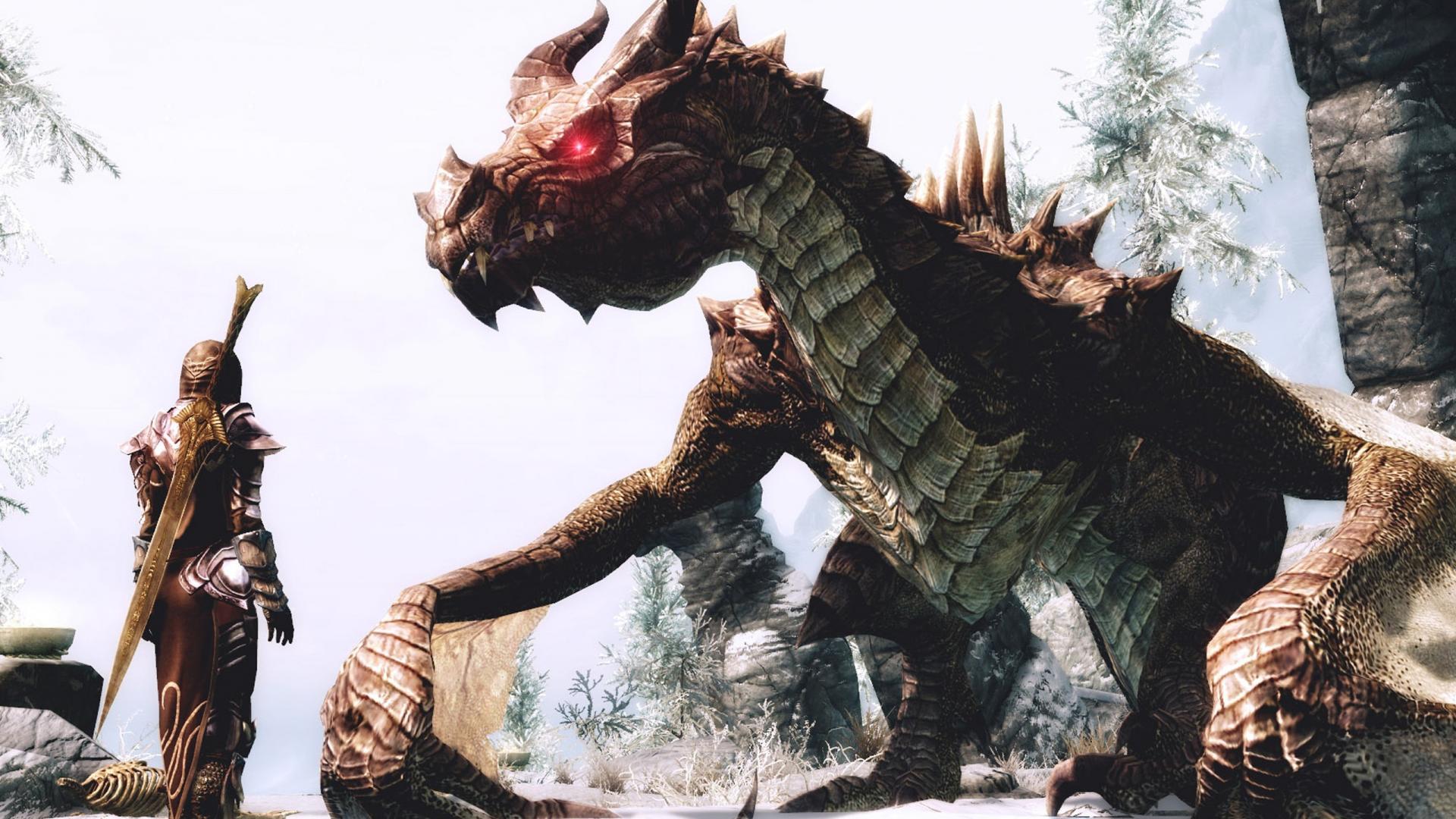 Skyrim Red Dragon Wallpapers - Wallpaper Cave