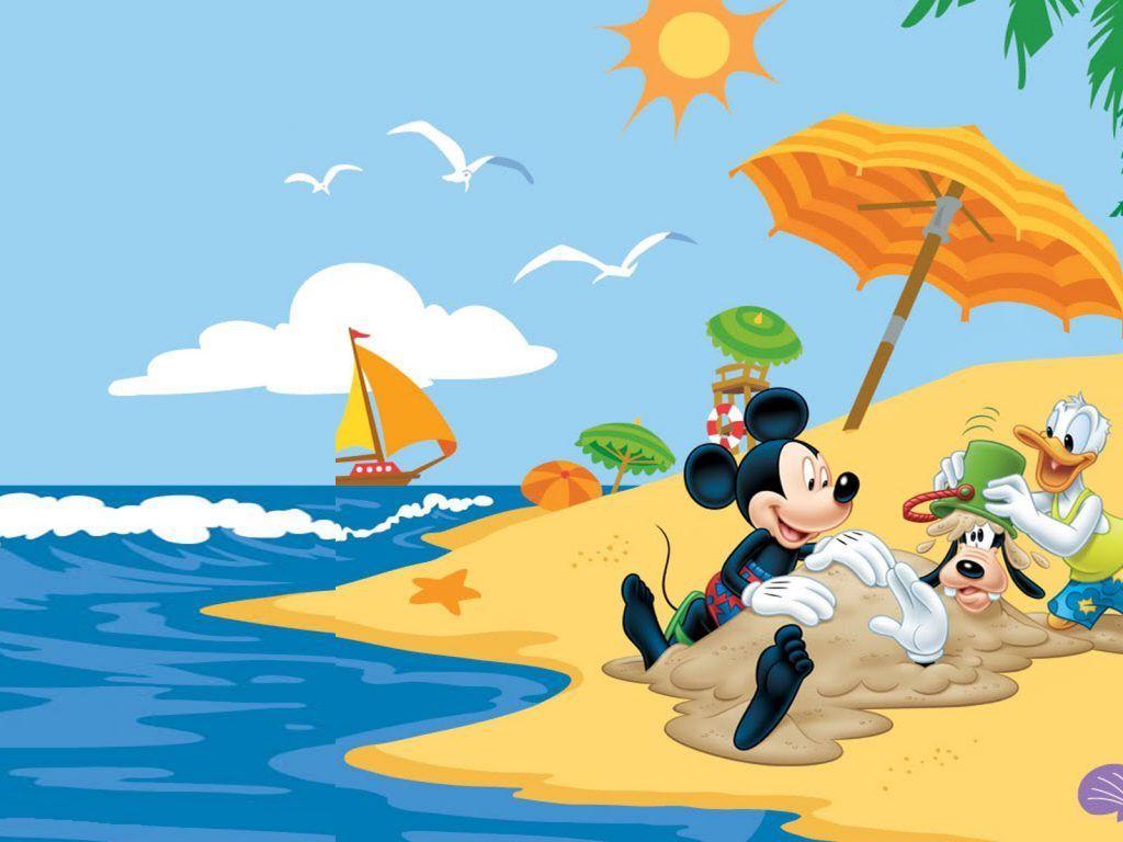 Mickey Mouse On The Beach Wallpapers - Wallpaper Cave